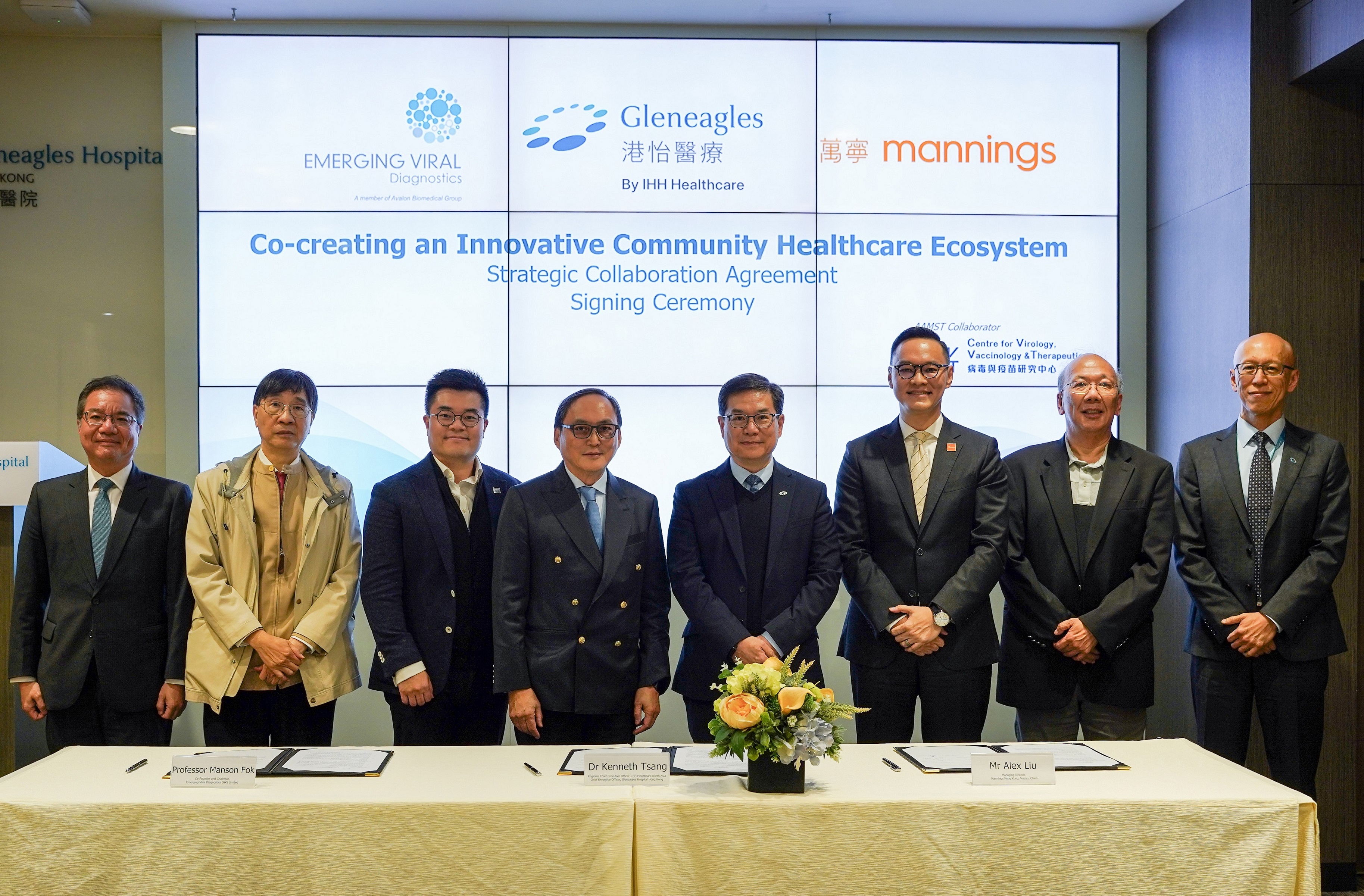 Emerging Viral Diagnostics, Gleneagles Hong Kong and Mannings ...